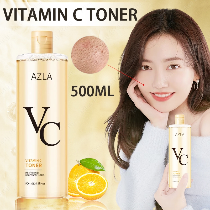 500ML Vitamin C Toner Intensive Whitening Toner Essence Remove Acne Pimple Marks Skin ...