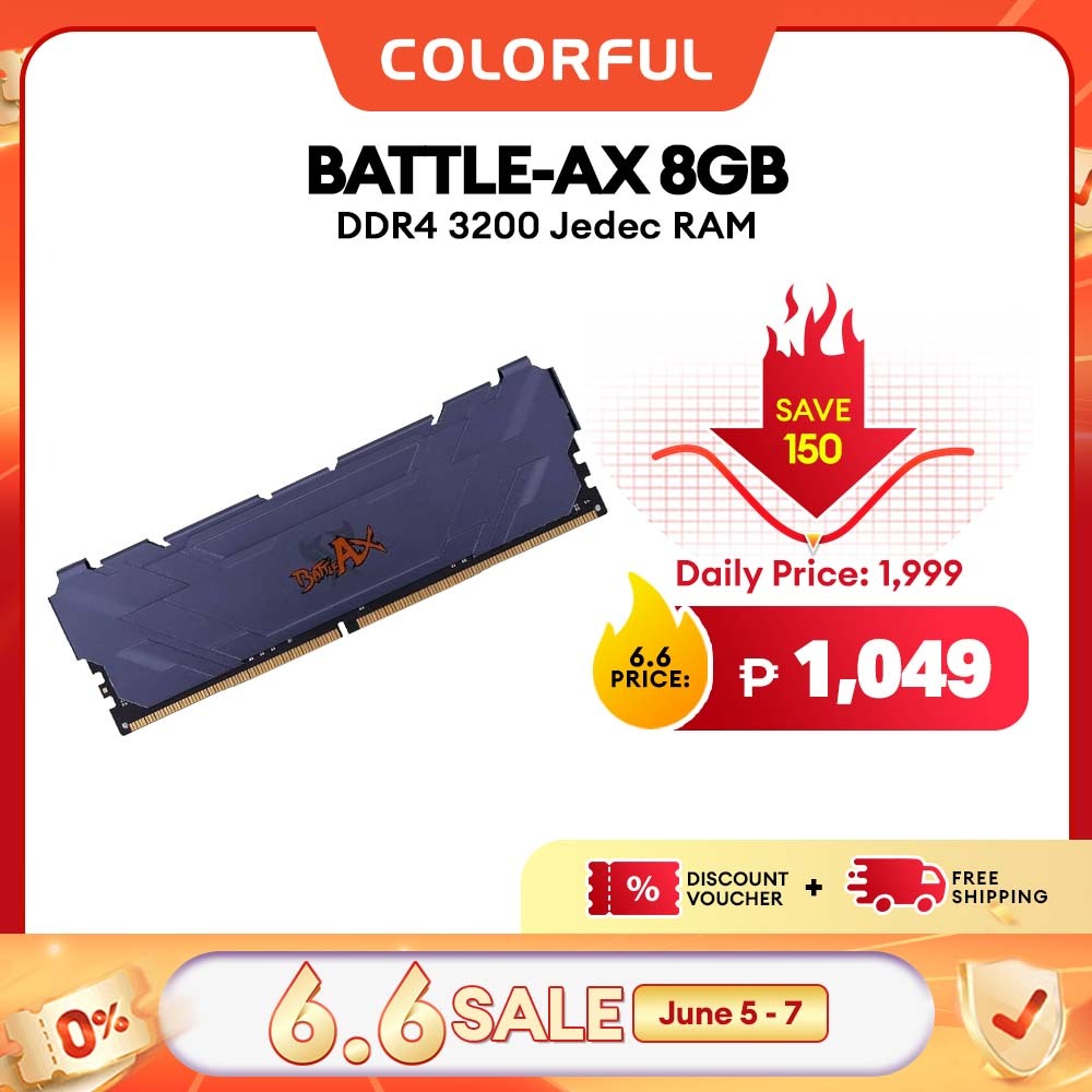 Colorful Battle-Ax DDR4 RAM Memory 8GB 16GB 1600Mhz 2666Mhz 3200Mhz ...