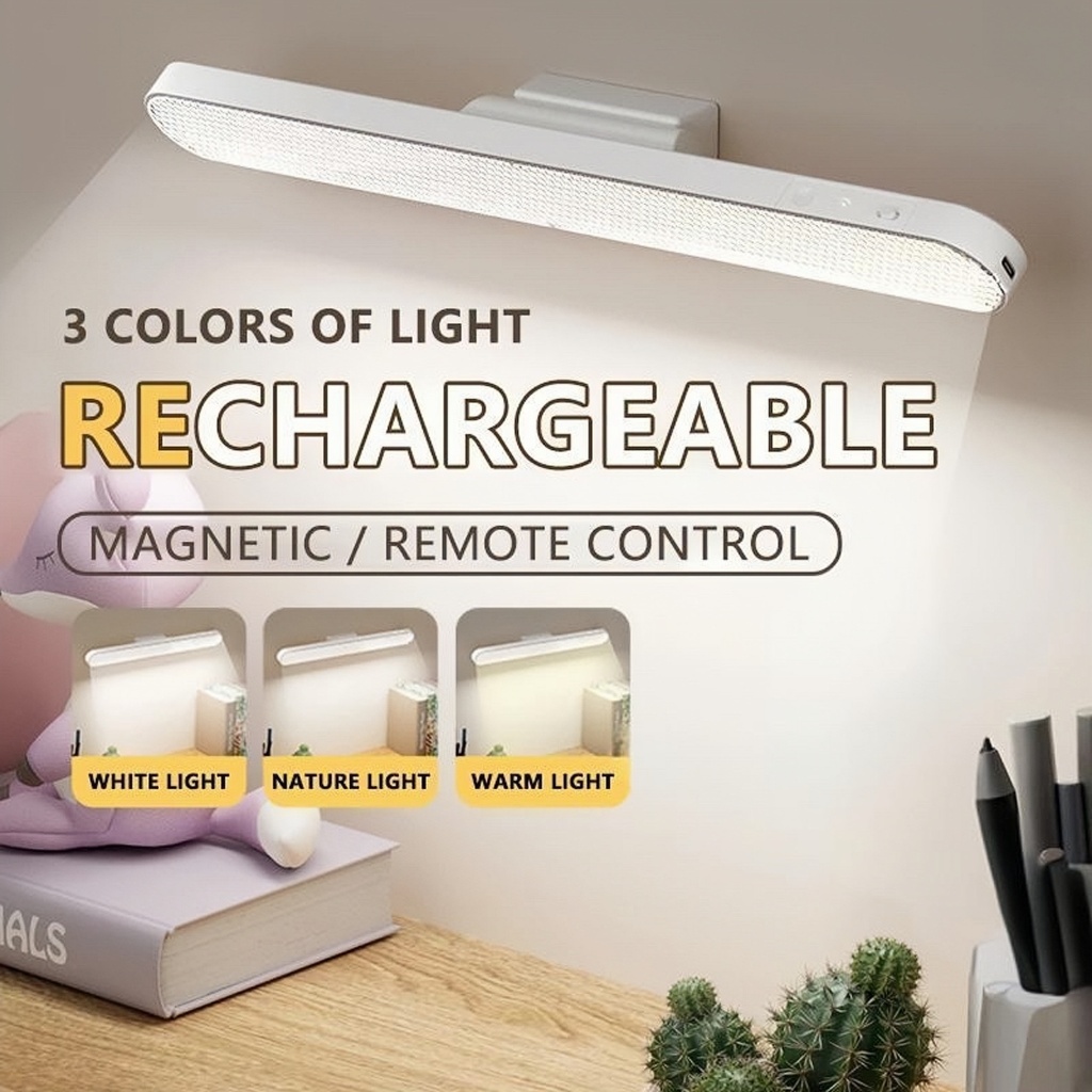 Magnetic LED Light Rechargeable Table Lamp For Study Remote Control ...