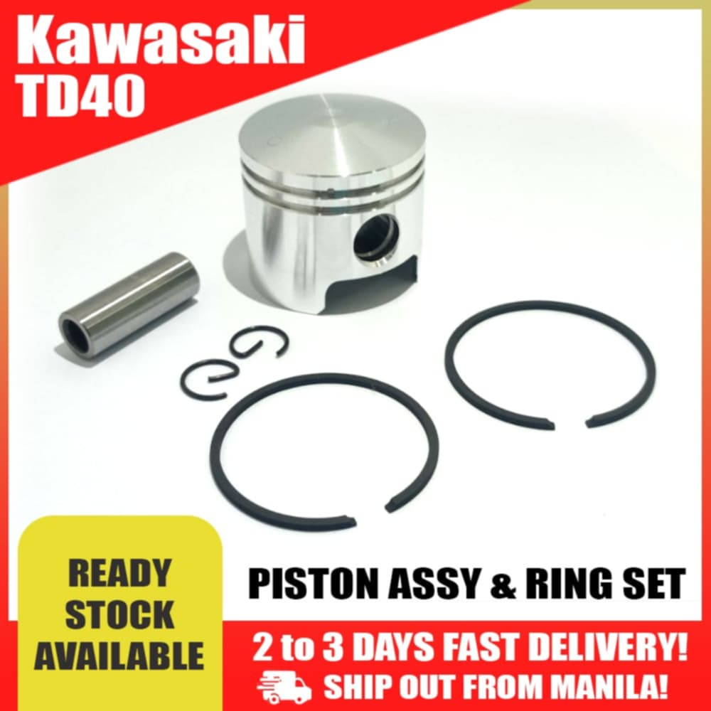 TD40 Piston Set Assy for FD40 Kawasaki 2 stroke Grass Cutter Brush ...