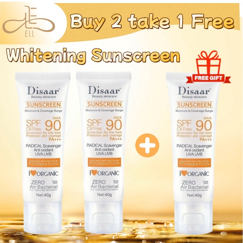 B1T1 DISAAR Sunscreen SPF 90 Face Body Whitening Sunblock Sunscreen For Oily Skin Anti-Aging ...
