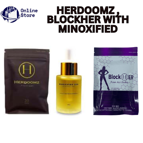 HERDOOMZ ,BLOCKHER AND MINOXIFIED SET TRIAL USE NEED Original | Shopee ...
