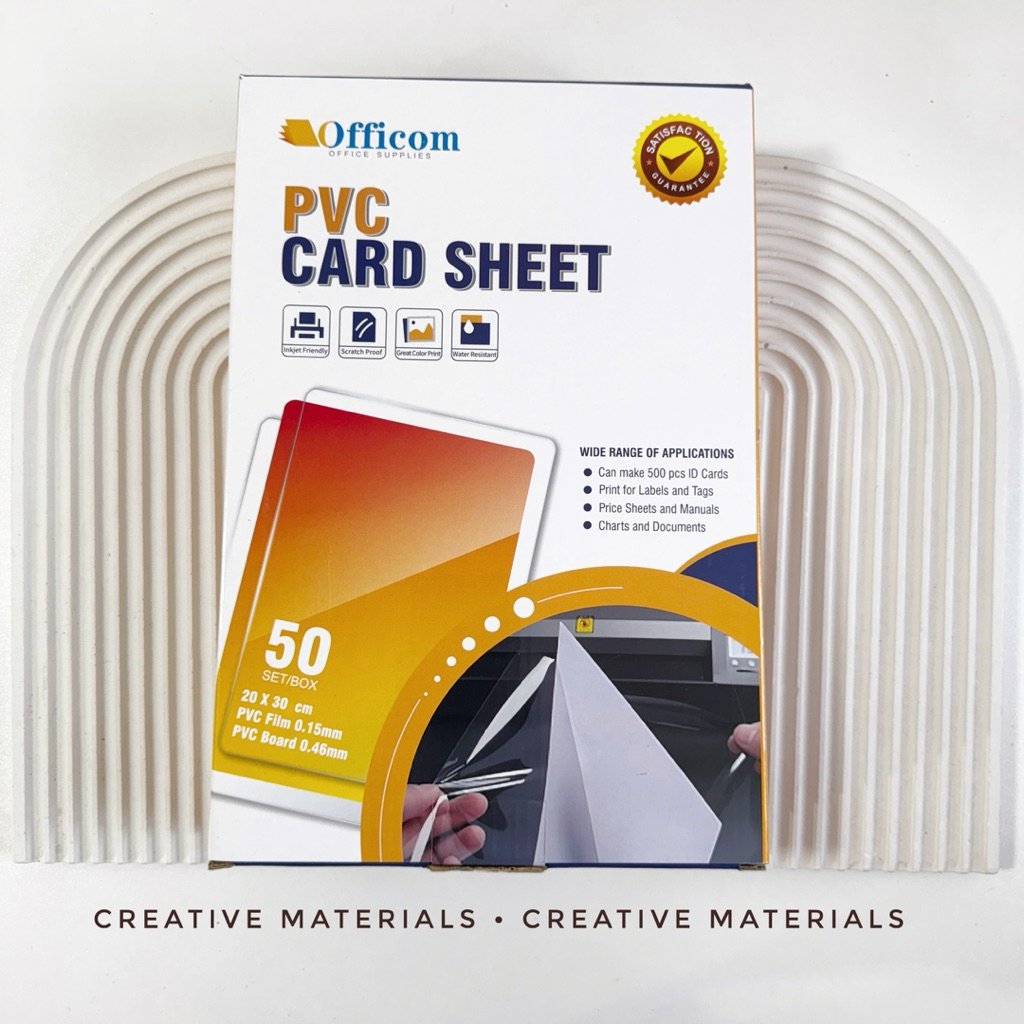 Officom PVC Card Sheets (50 Sets) A4 | Shopee Philippines