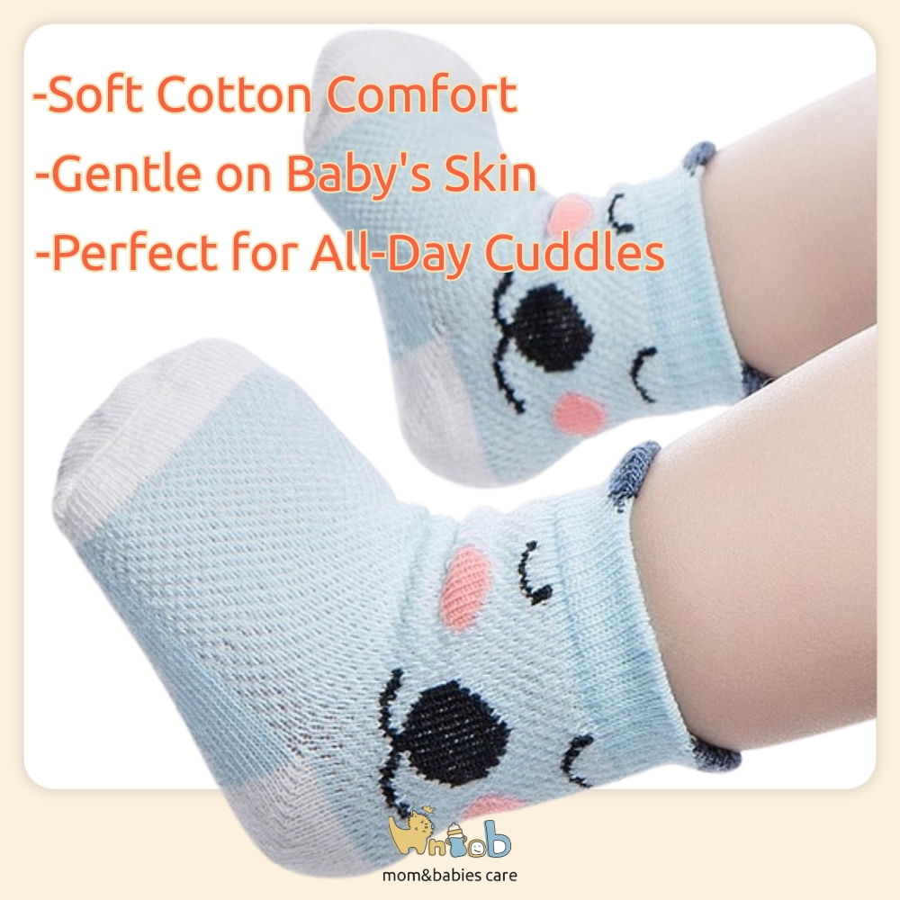 Hntob 1pair Baby Socks Newborn Cotton Overruns Branded Boots Foot Cover ...
