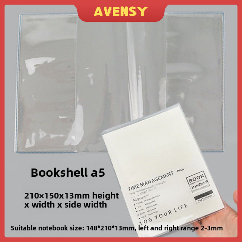 Clear PVC Cover A5/A6 for binder Notebook Binder Protective Case Film ...