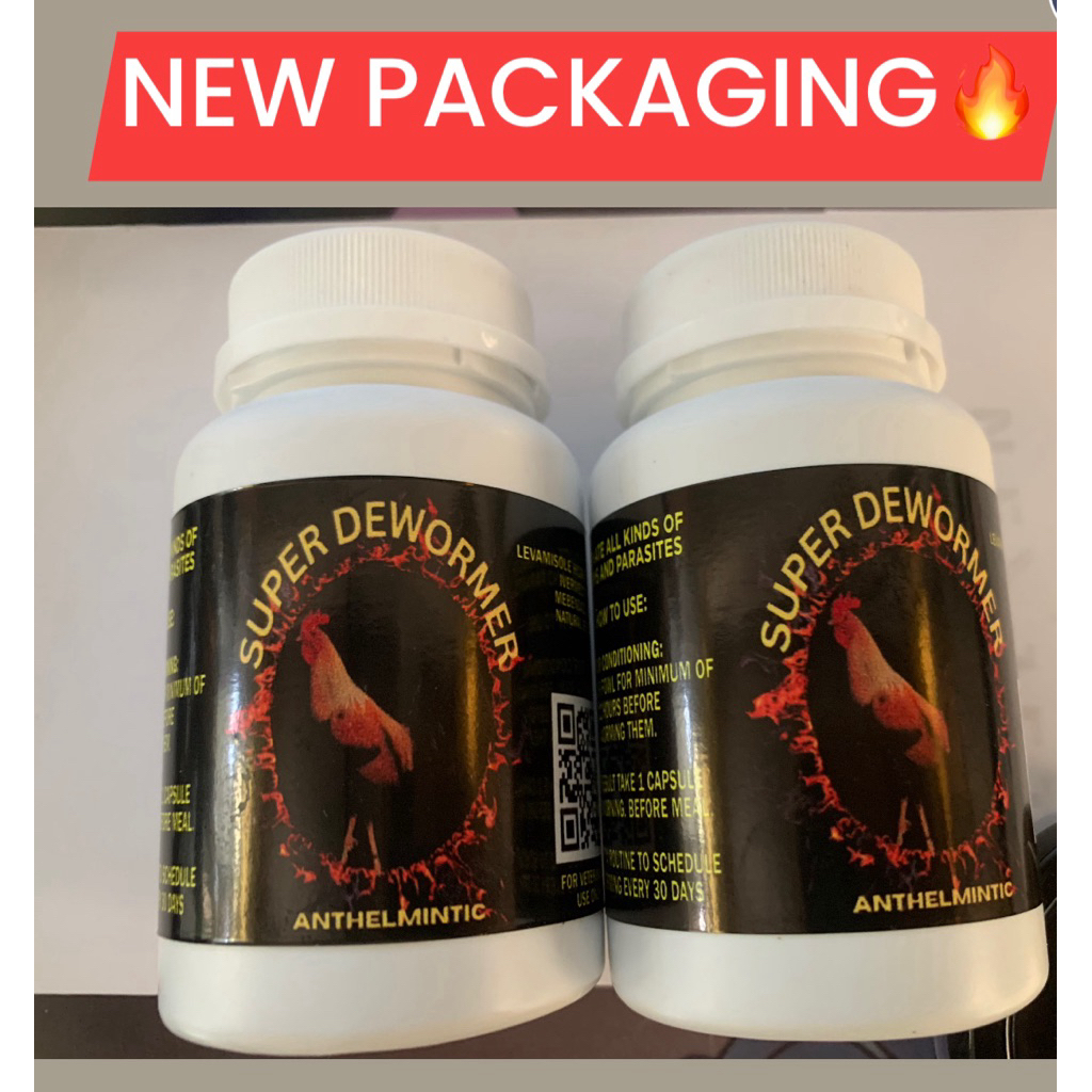 SUPER DEWORMER Capsule 100pcs gamefowl | Shopee Philippines