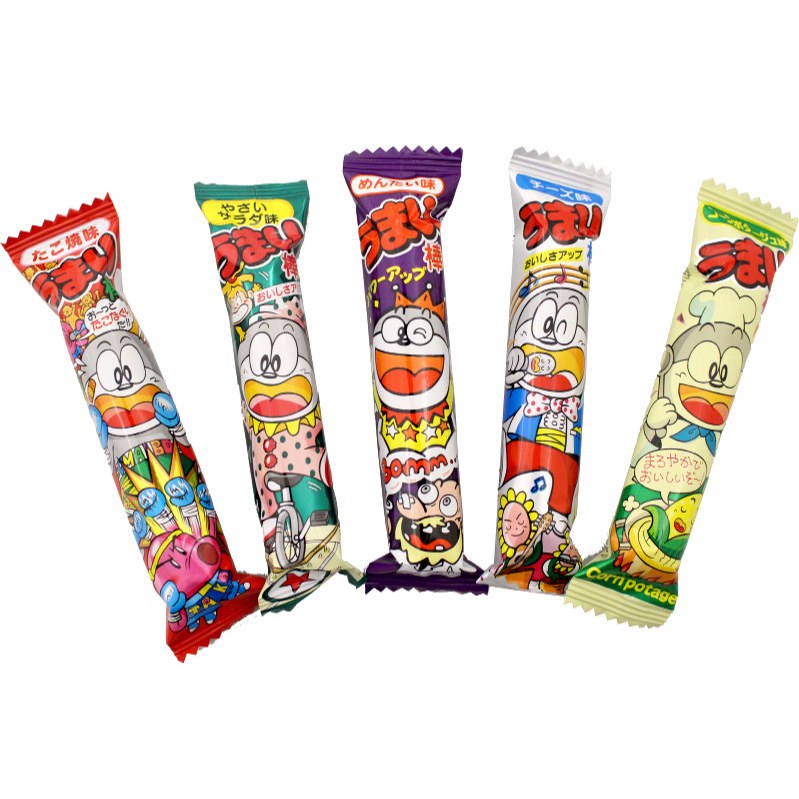 Umaibo Japanese Corn Snack 5-Flavor Big Pack 150pcs | Cheese, Mentai ...