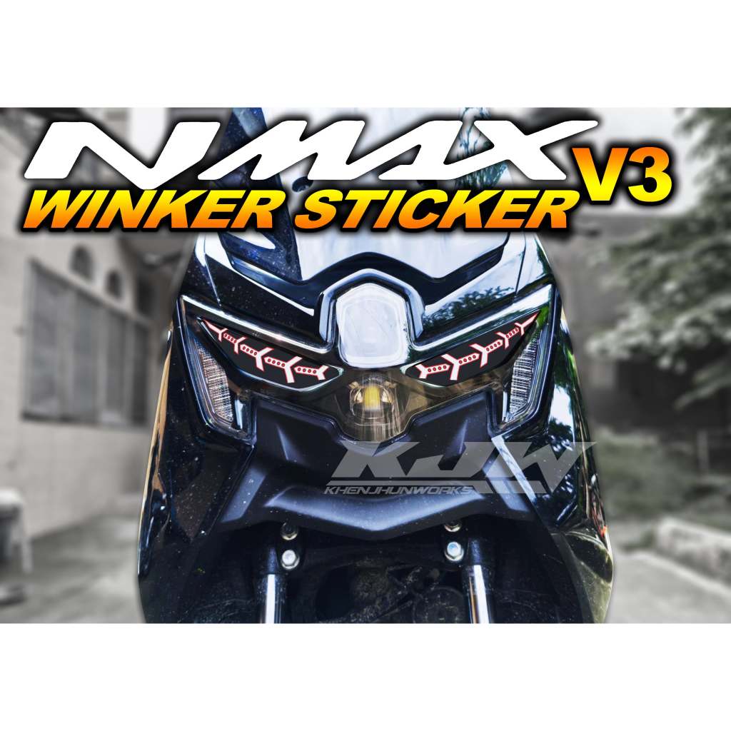 Yamaha Nmax 155 V3/Turbo Winker Eye Lambo Red Eyes Design | Shopee ...