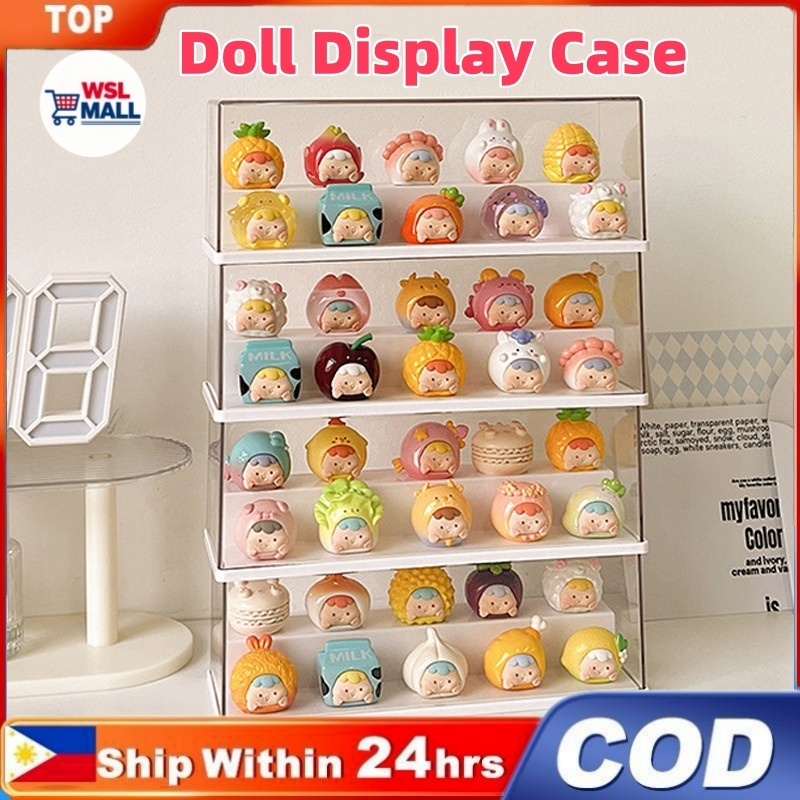 Acrylic Doll Collectible Display Case Large Transparent Stackable ...