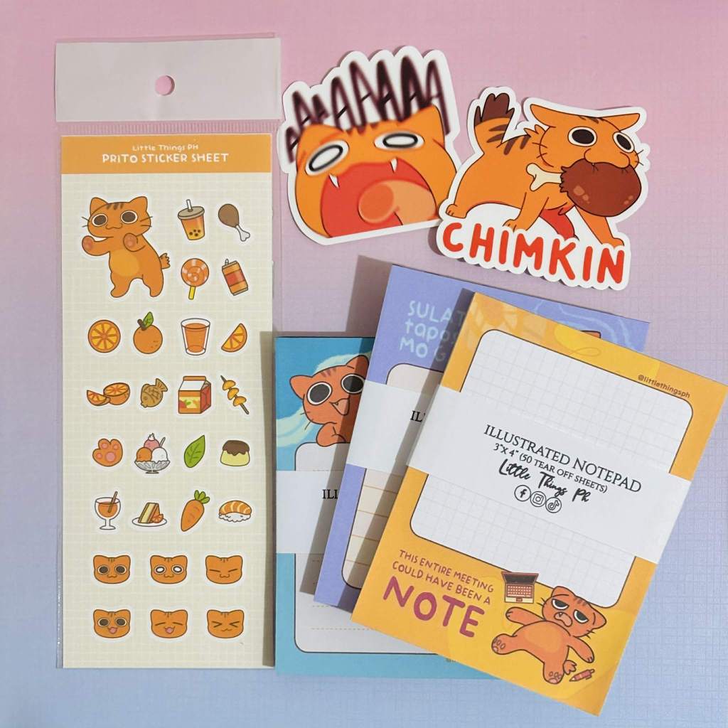 Little Things PH Character Bundle | Notepad & Stickers | Shopee Philippines