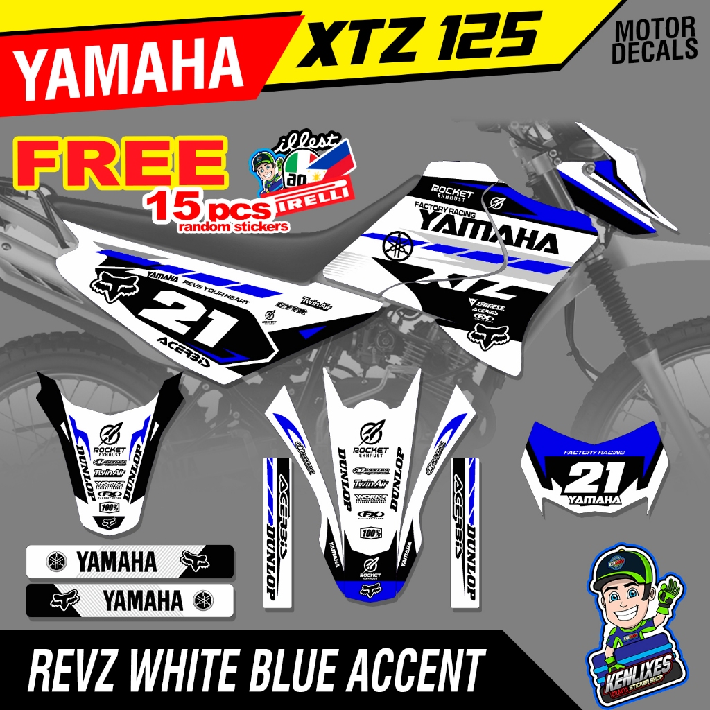 YAMAHA XTZ 125 Full Decals Sticker Body (Revz Edition) | Shopee Philippines