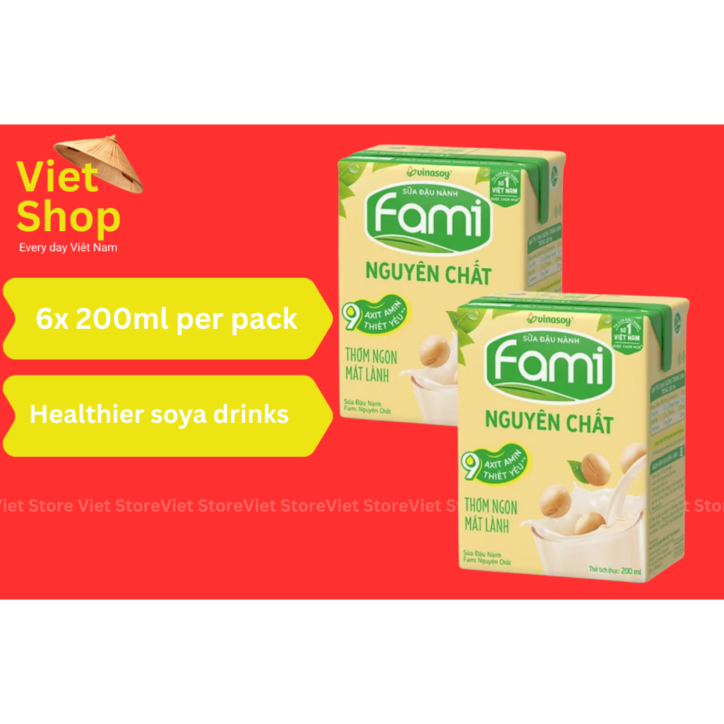 Fami Pure Vietnamese Soy Milk | Shopee Philippines