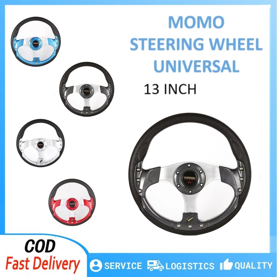 COD Universal 13 INCH MOMO Steering Wheel Car Steering Wheel Racing Car ...