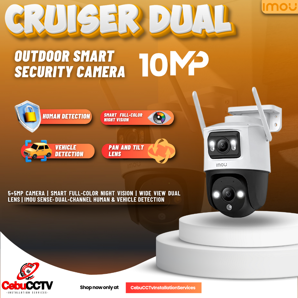 Imou Cruiser Dual 10MP Outdoor Smart Security CCTV Camera Full color ...