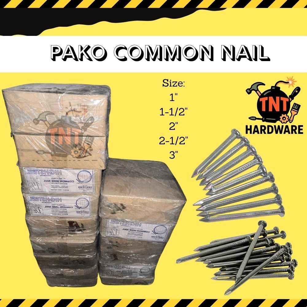 Pako Common Nails Concrete Nails Umbrella Nails PER BOX 25 Kilos (Made ...