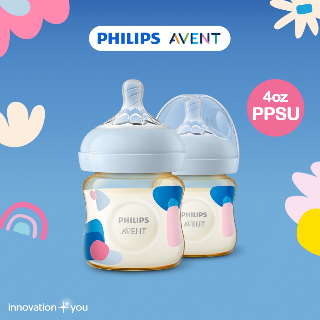 Philips AVENT 4oz Natural PPSU Premium Baby Bottle, 2-pack | Shopee ...