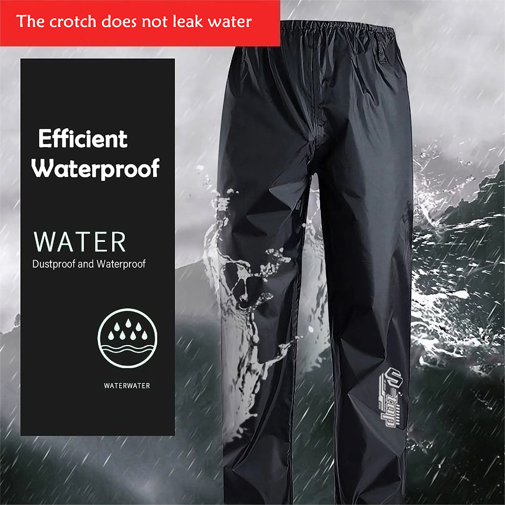 S-TOP Rainproof Double Layer Pants Waterproof Unisex Riding Fishing ...