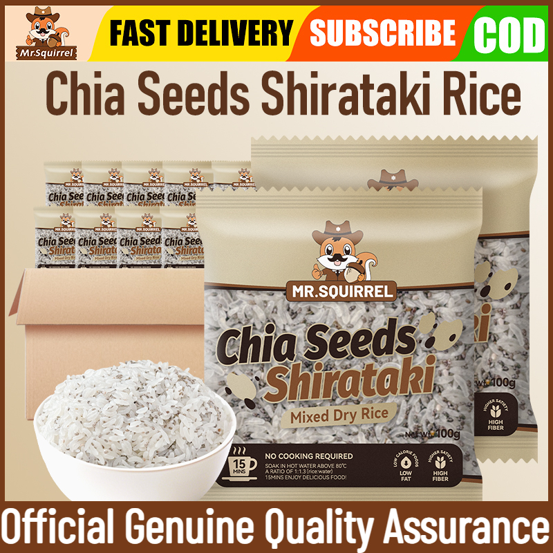 Mr.squirrel 1/10kg Chia seeds Shirataki Rice Healthy Low Sugar ...