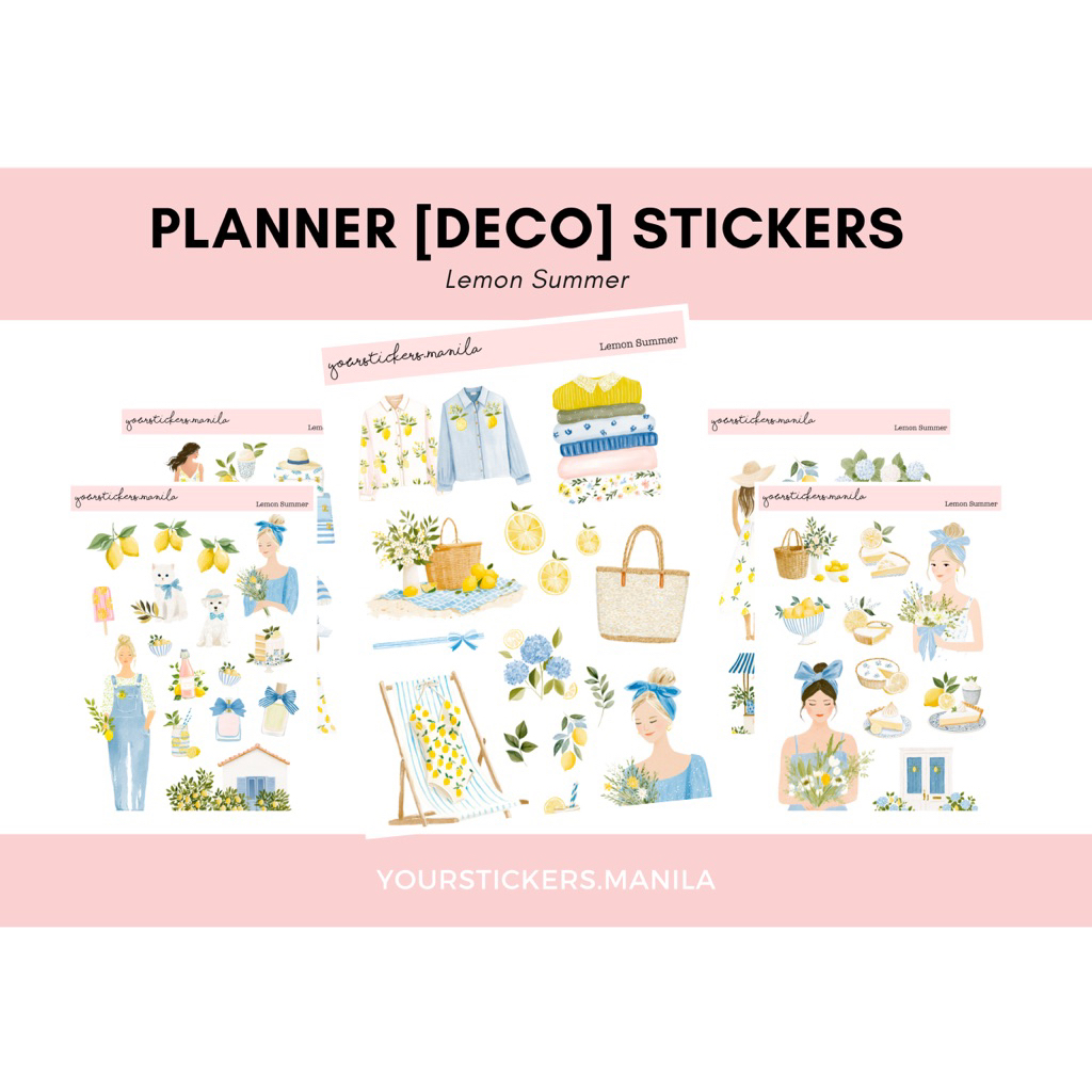 Planner [Deco] Stickers - June 2025 : Lemon Summer | Shopee Philippines