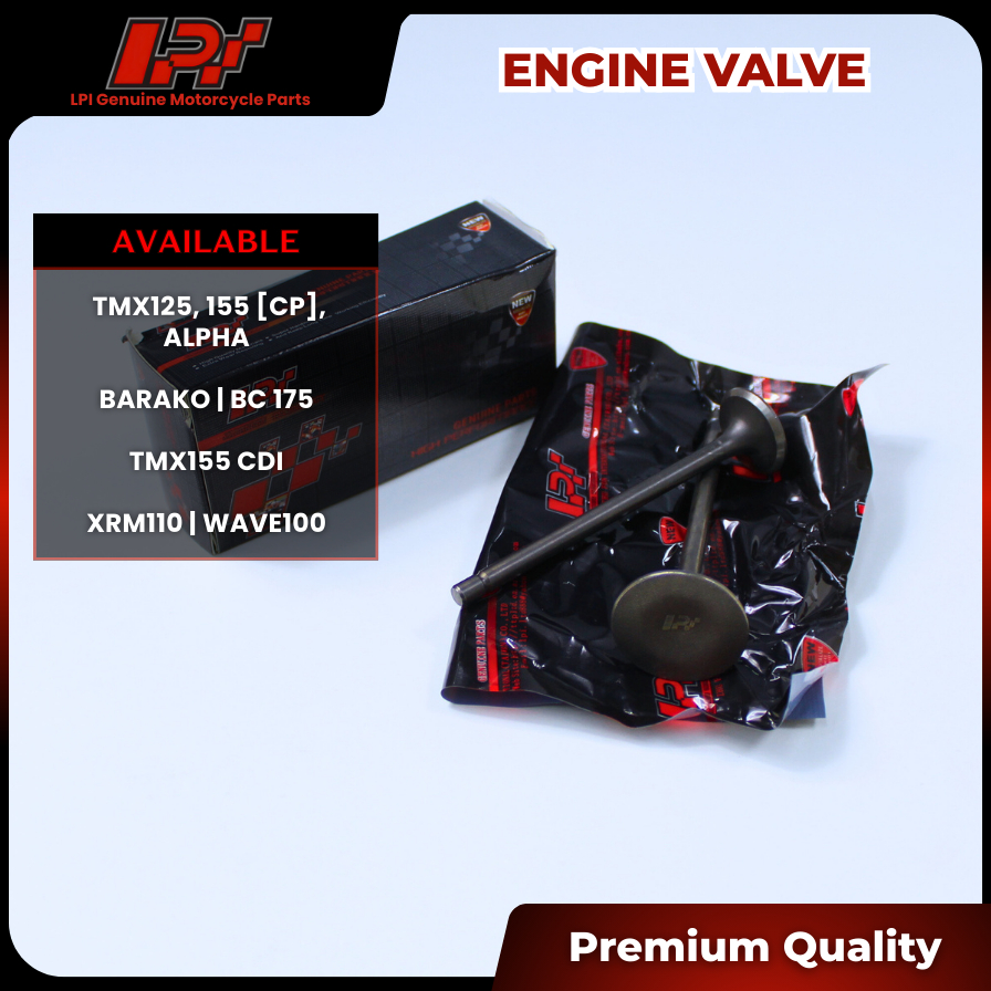 LPI MOTRCYCLE ENGINE VALVE BARAKO175/TMX155 CDI/XRM110/WAVE100/TMX155 ...