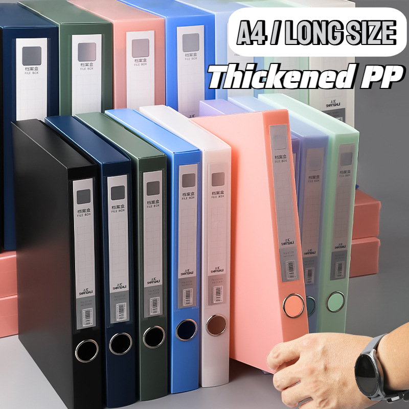 File Box Long Document Box Paper Organizer File Case Thickened Data Box ...