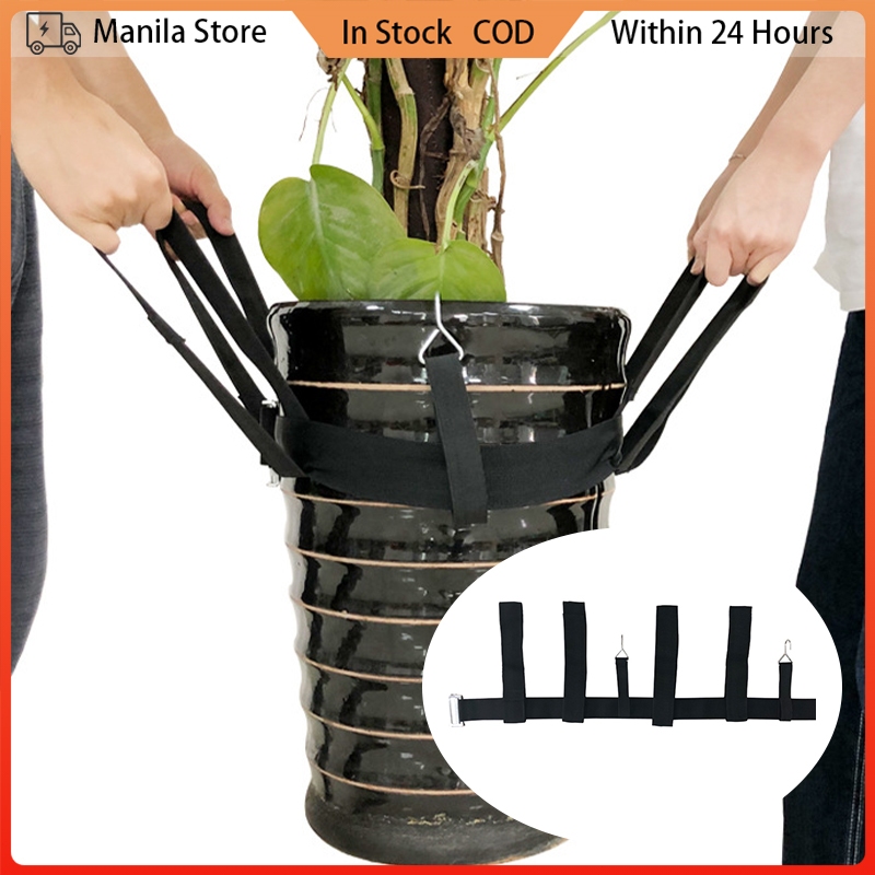 Potted Plant Mover Adjustable Lifting Strap With Hook Flower Pots ...