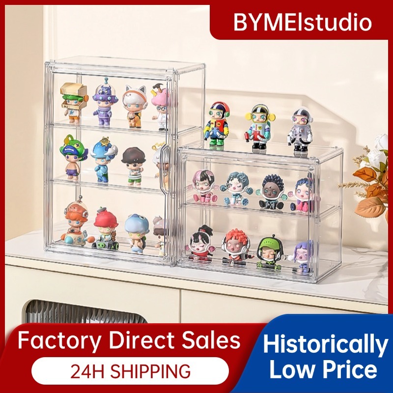 Acrylic Display Case Popmart Storage Organizer Transparent Boxes ...