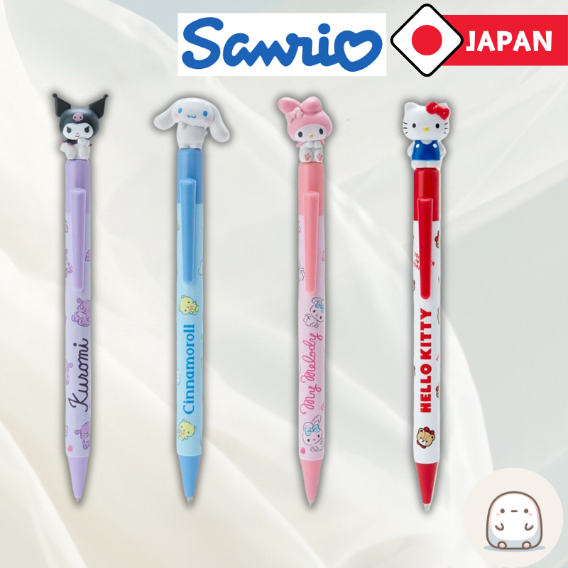 SANRIO Mascot Ballpoint Pen 394327 kuromi Cinnamoroll Hello Kitty Pom ...