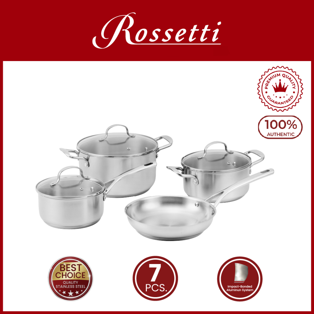 Rossetti Brianna Series 7-pieces Stainless Steel Cookware Set (R2450-07 ...