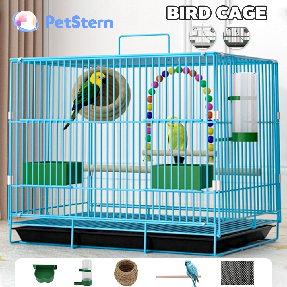 【24h Ship】Portable Bird Cage For Going Out Small Parrot Cage Foldable ...