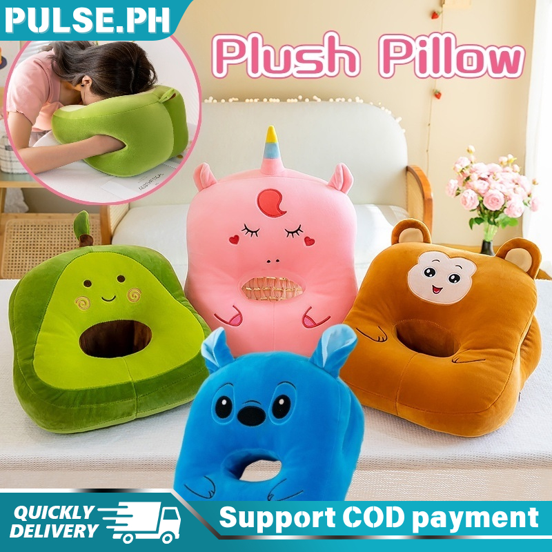 Neck Nap Pillow Cartoon Plush Toy Pillow Portable Travel Noon Pillow ...