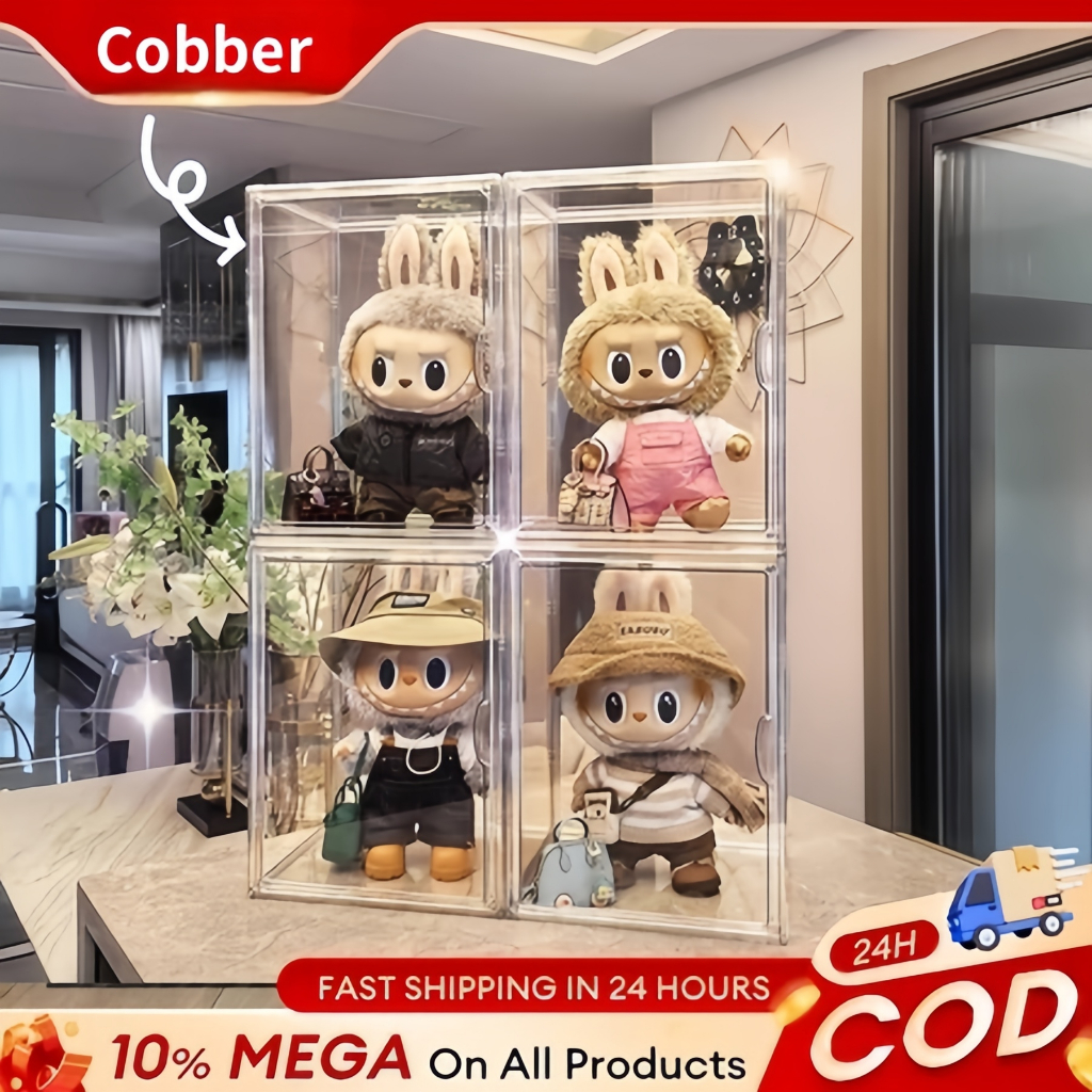 Cobber Labubu Acrylic Display Case Pop mart Acrylic organizer for ...