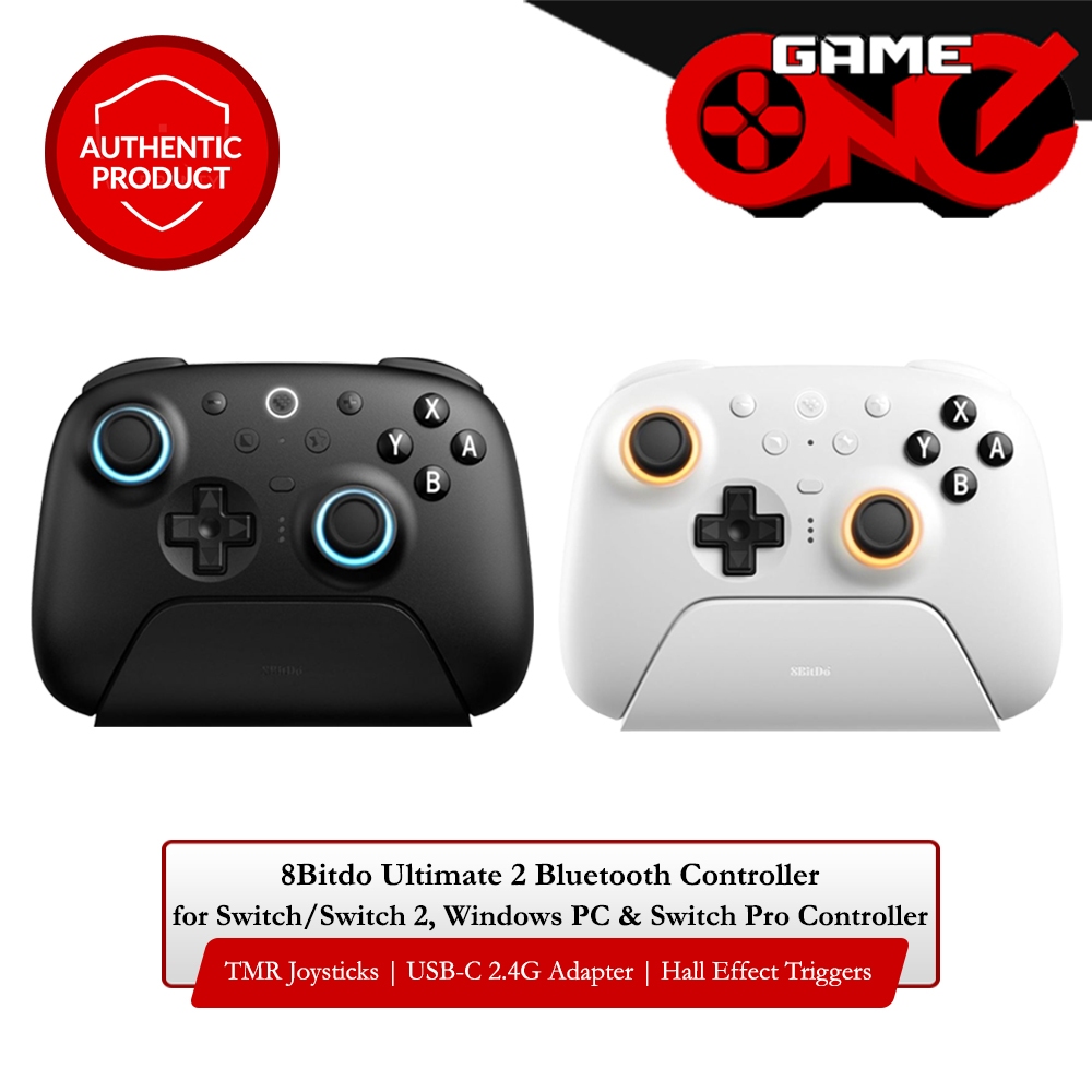8Bitdo Ultimate 2 Bluetooth Controller for Switch/Switch 2, Windows PC & Switch Pro Controller ...