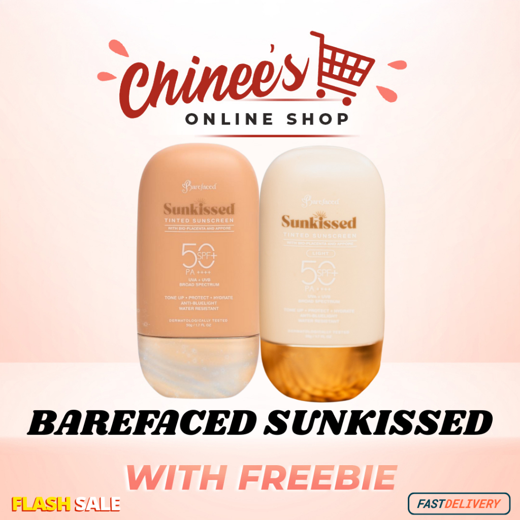 BAREFACED Dark Light Tinted Sunscreen Sun Kissed Spf50 Pa+++ | Shopee ...