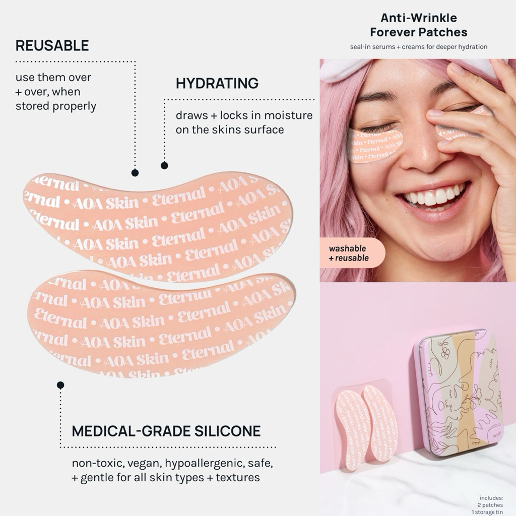 AOA Skin Eternal Under Eye Patches (with storage tin) | Shopee Philippines