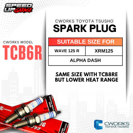 TCB6R CWORKS TOYOTA TSUSHO MOTORCYCLE SPARK PLUG | Shopee Philippines