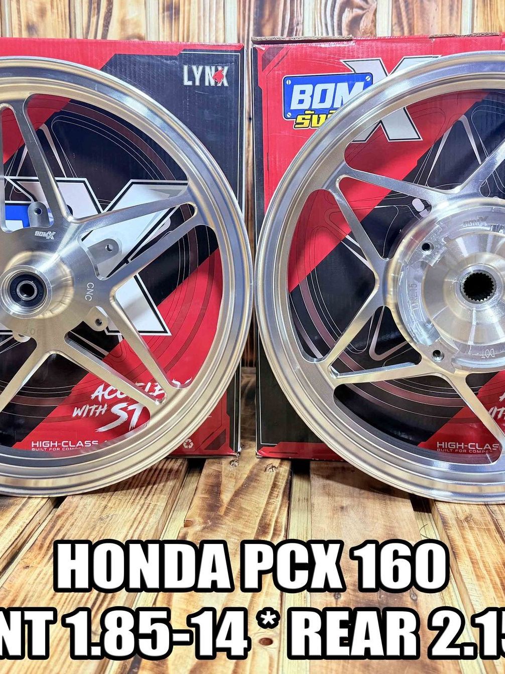 MIOLS3 BRAND NEW BOM X LYNX CNC MAGS 14s 5 SPOKES HONDA PCX 160 (100% ...