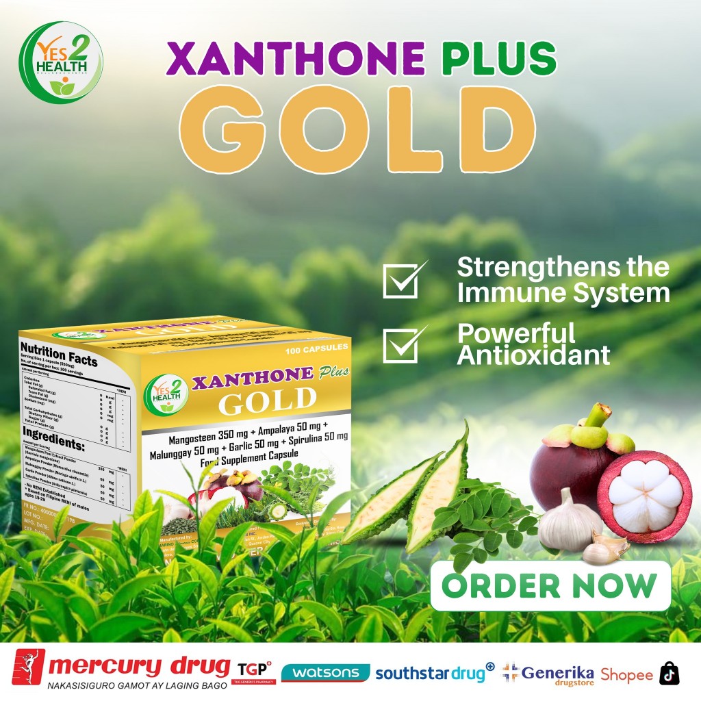 Xanthone Plus Gold Food Supplement Capsule (1 Box: 100 Capsules ...