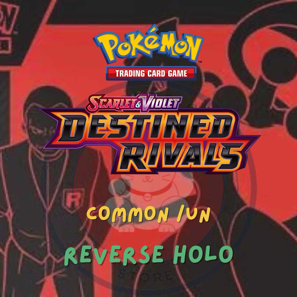Pokemon TCG: Destined Rivals common uncommon reverse holo singles ...