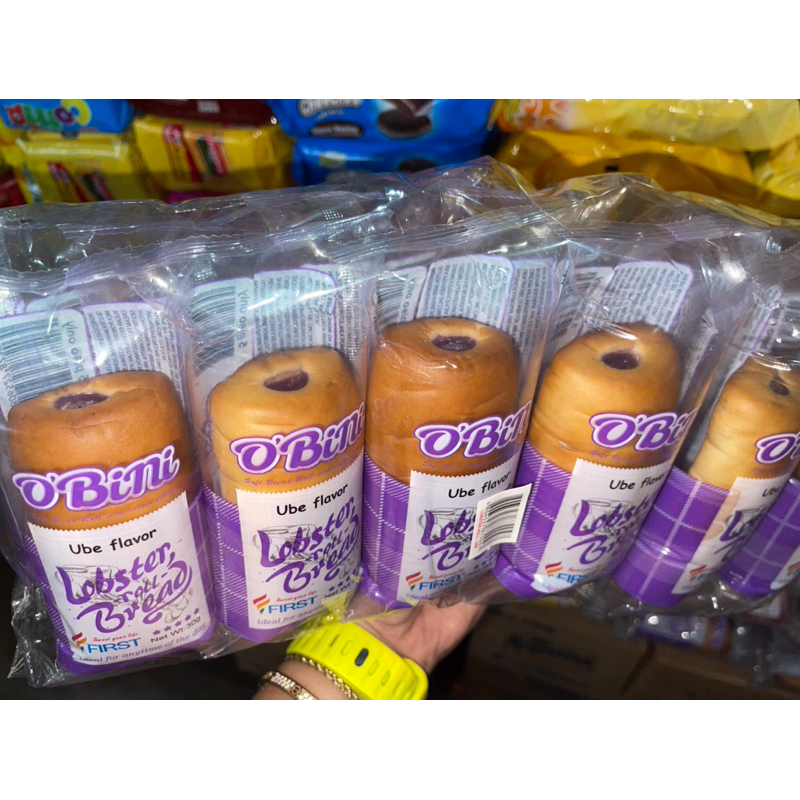 O’Bini Lobster Roll Bread Ube 30gx12s | Shopee Philippines