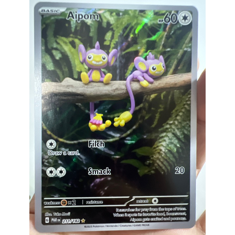 Aipom - 211/182 - Illustration Rare Scarlet & Violet: Paradox Rift ...