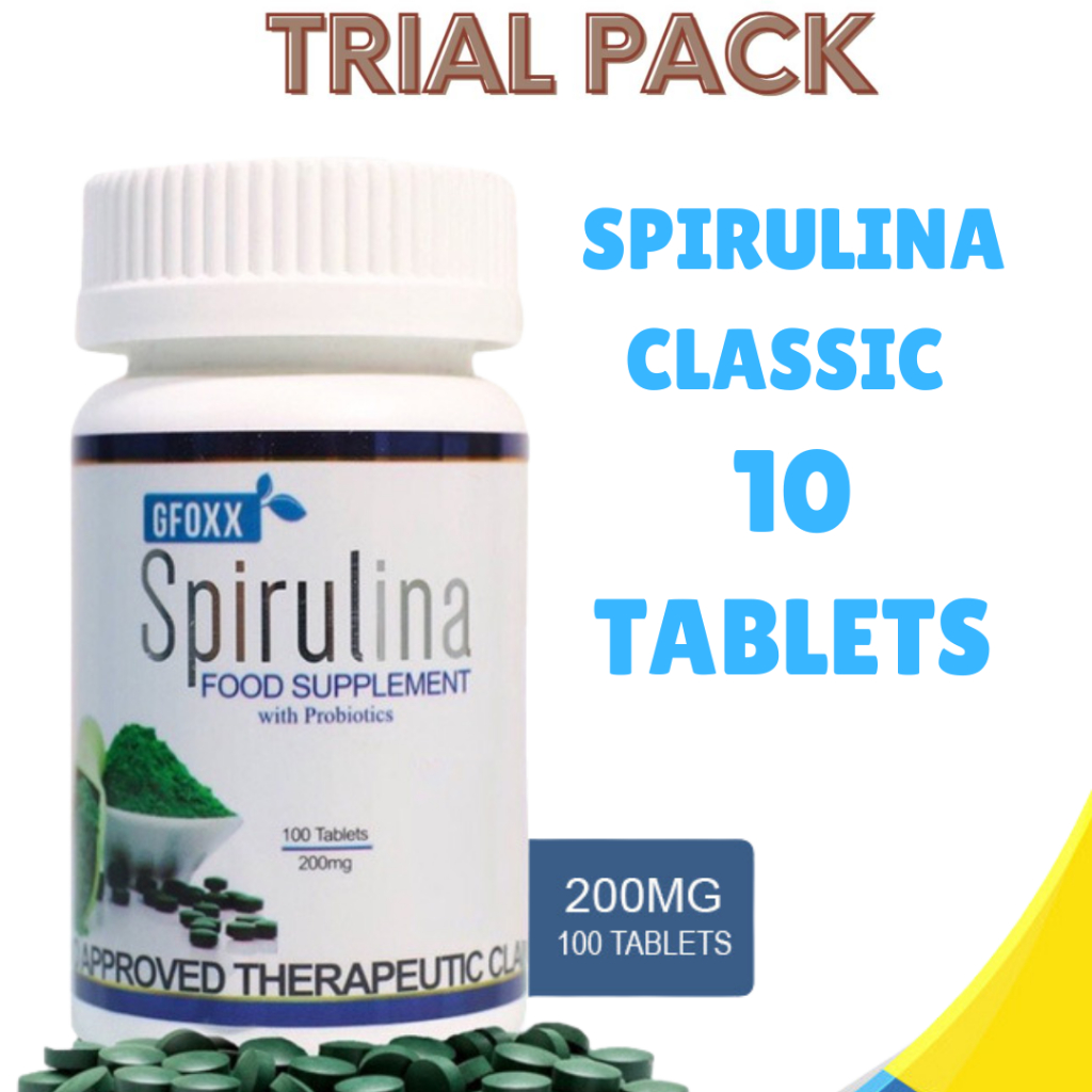 Gfoxx Spirulina+Probiotics Food Supplements In Trial Pack (30pcs)(10pcs ...