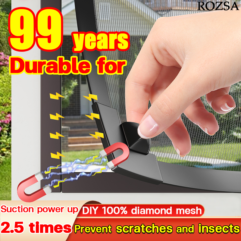 DIY Magnetic Screen Window with Frame Mosquito Screen for Window Anti ...