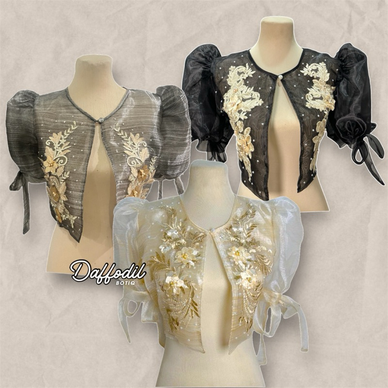 FILIPINIANA BOLERO | PUFF SLEEVES | Shopee Philippines