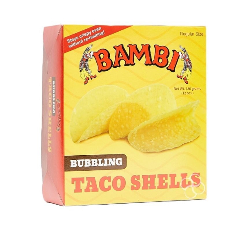 BAMBI BUBBLING TACO SHELL 2X180G | Shopee Philippines