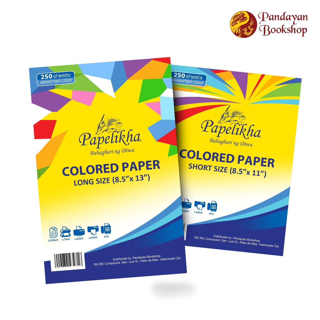 Papelikha Colored Paper Assorted Color 250 Sheets | Shopee Philippines
