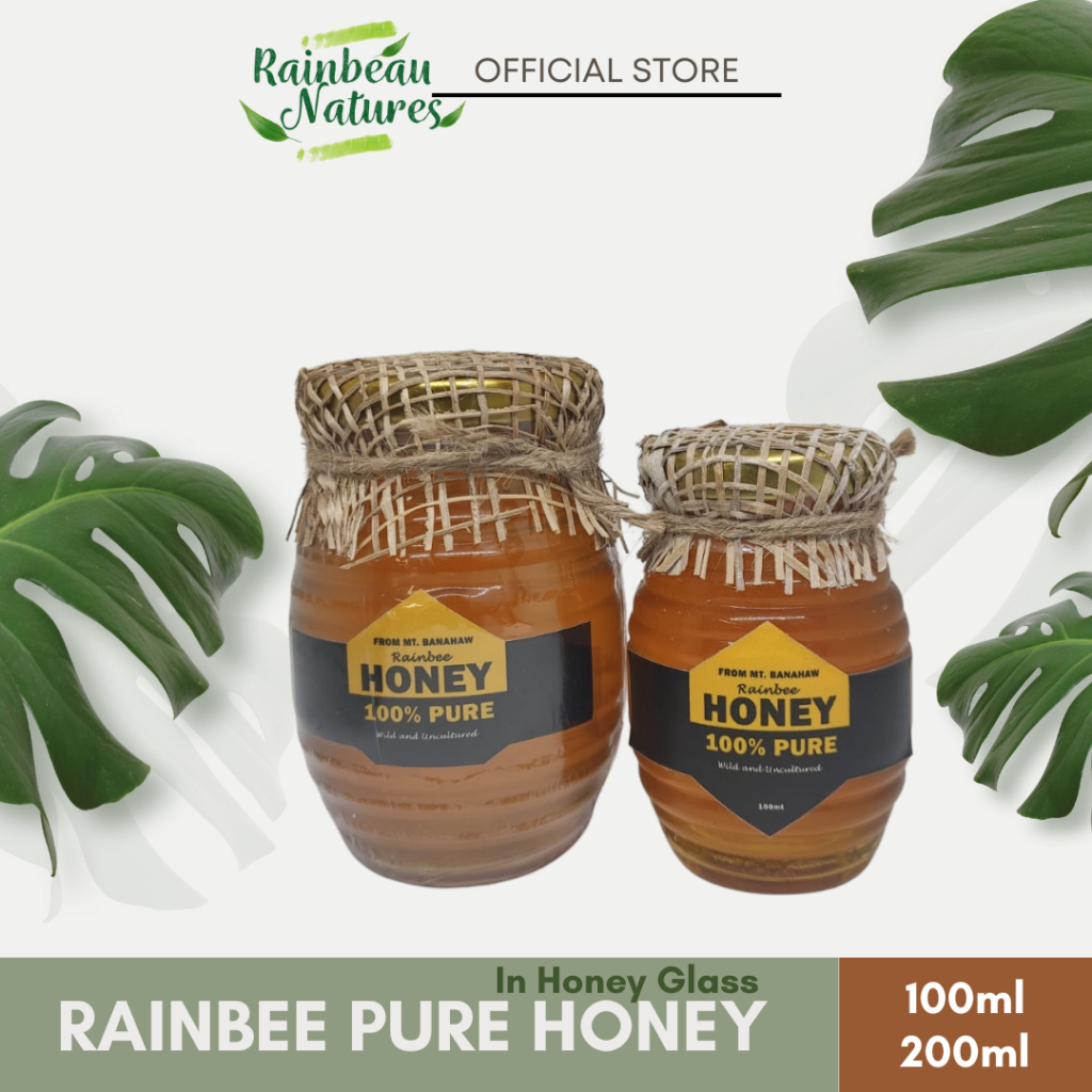 Rainbee Pure Raw Wild Honey in Glass 200ml | Shopee Philippines