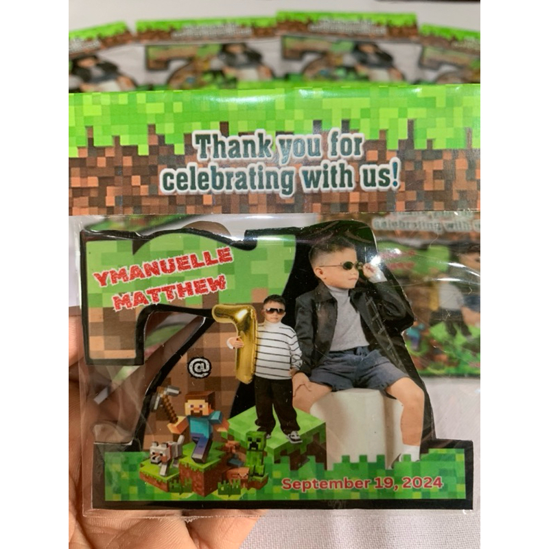 Minecraft theme fridge magnet for souvenirs | Shopee Philippines
