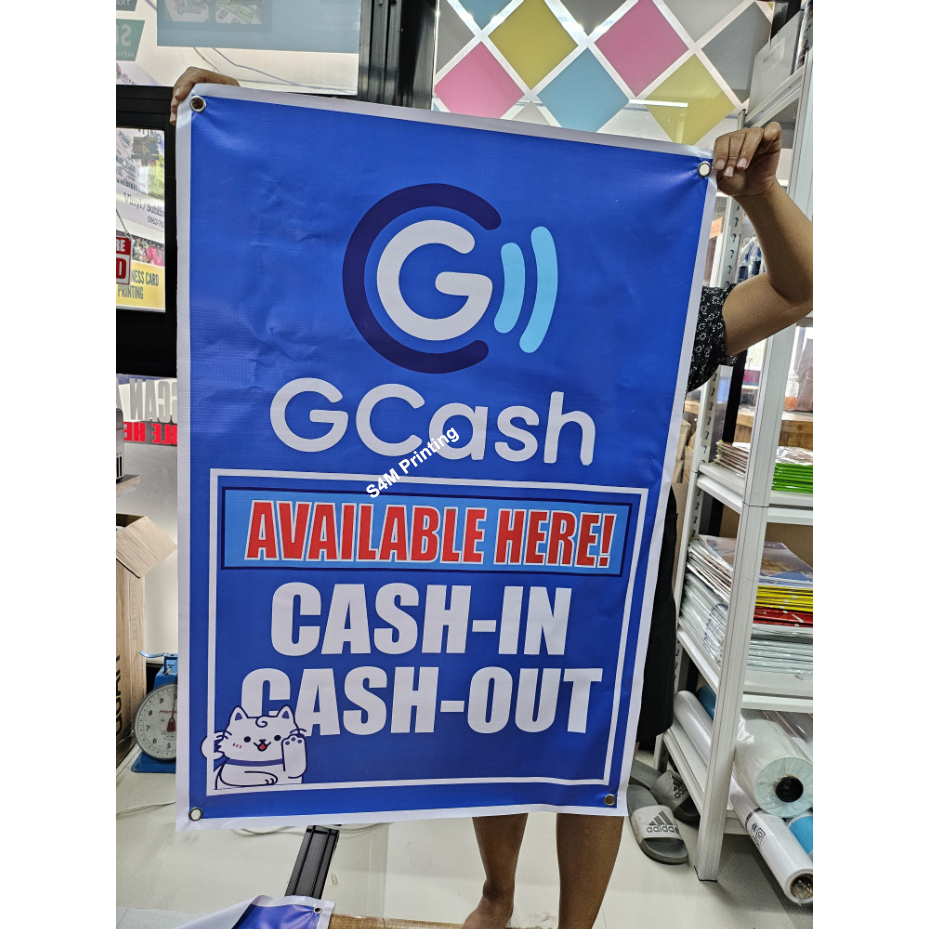 GCASH FOR SALE Tarpaulin 2x3ft Quality Tarpaulin with eyelets | Shopee ...