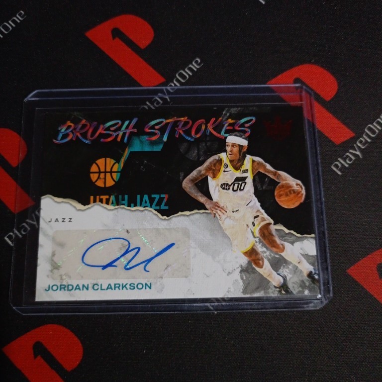 Jordan Clarkson Court Kings Brush Strokes Auto NBA Card | Numbered /49 ...